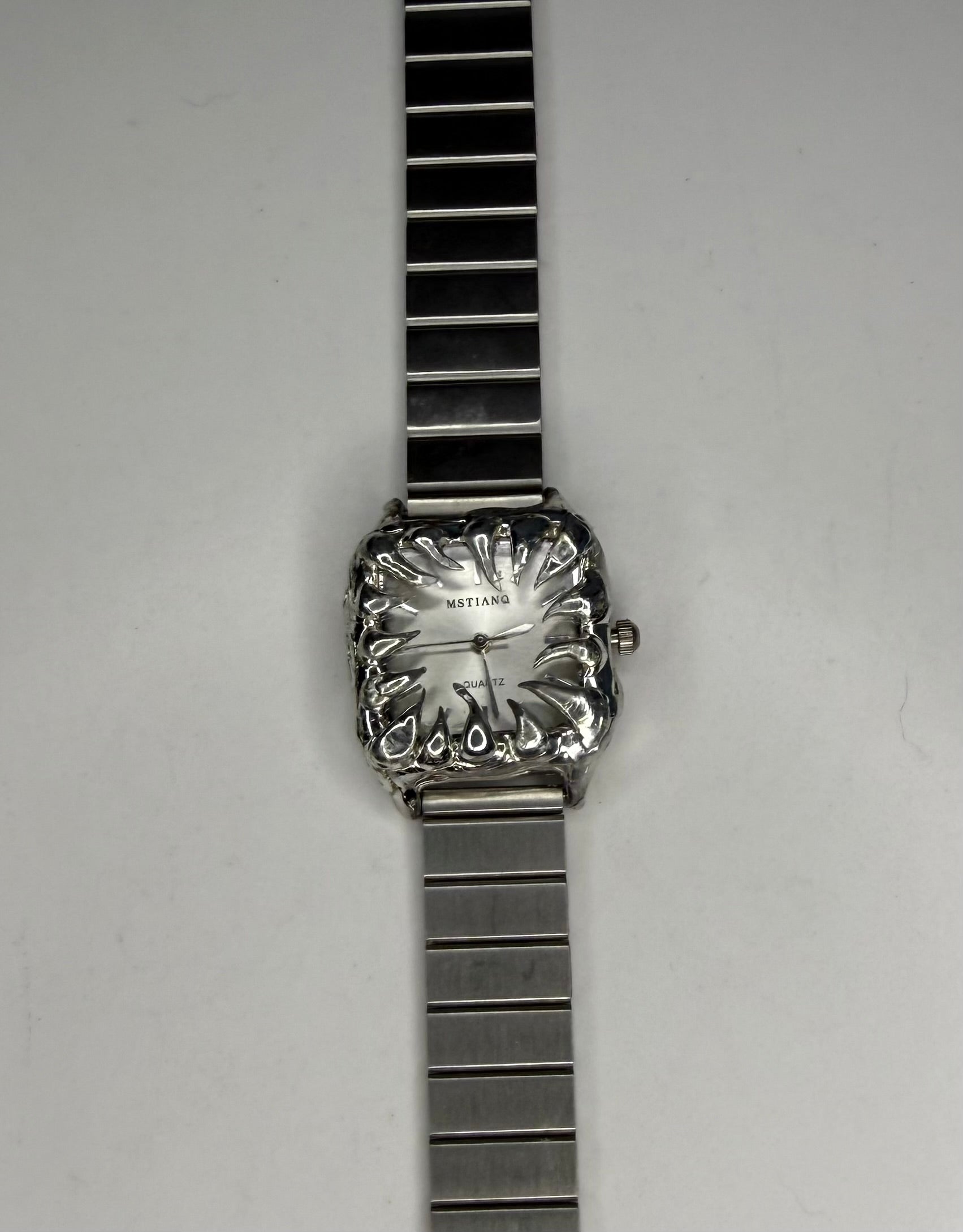 White Spiked Watch – Scorchedvalley