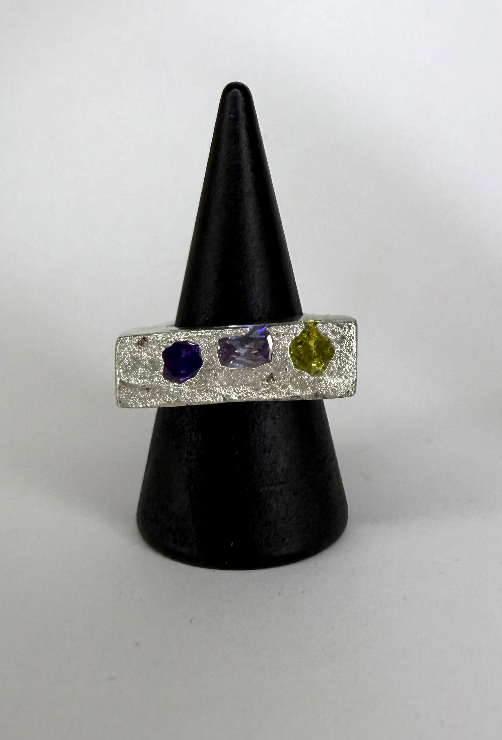 Raw Tri Stone Ring US 6 1/4 – Scorchedvalley